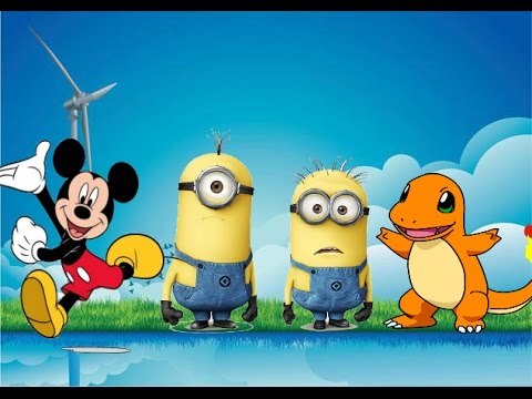 Disney Minions Charmander Pokemon Mickey Mouse Completo Colorido 2016 ...
