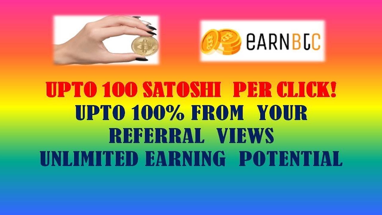 EARN UPTO 100 SATOSHI 1 CLICK & Earn Bitcoin Every Minute Lifetime. - YouTube