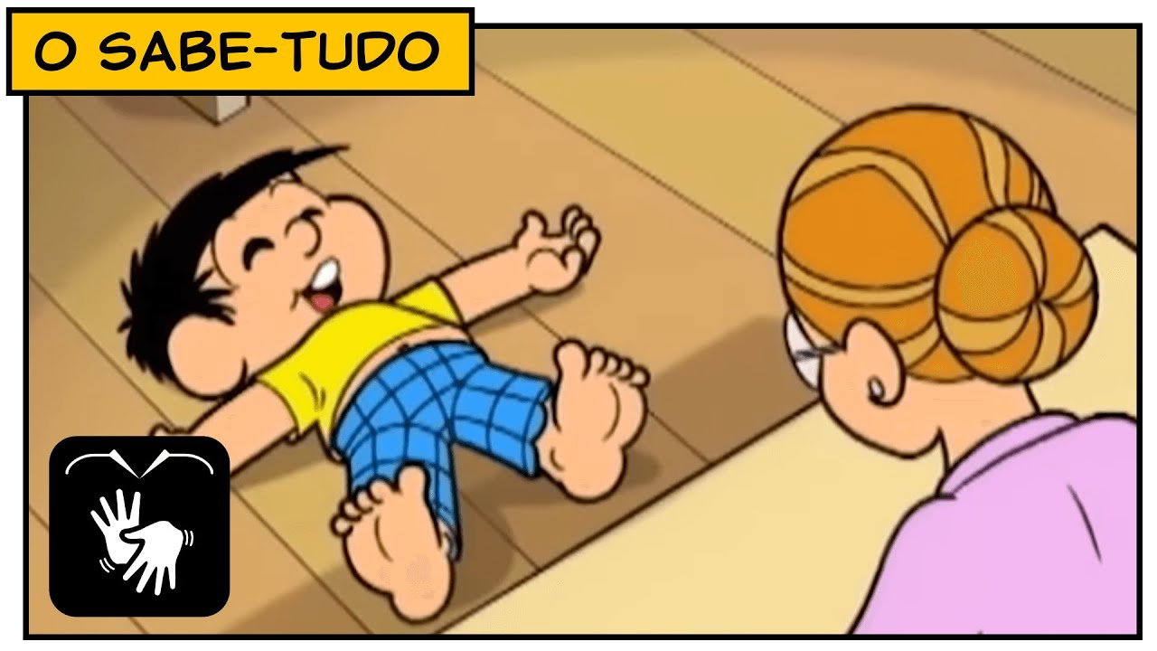 👋😃👋[LIBRAS] Turma da Mônica | O Sabe tudo - YouTube