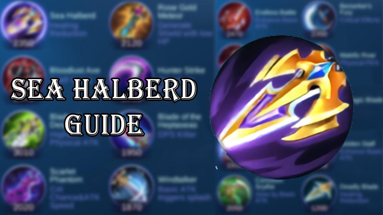 Sea Halberd - Attack - Mobile Legends Quick Item Guide - YouTube