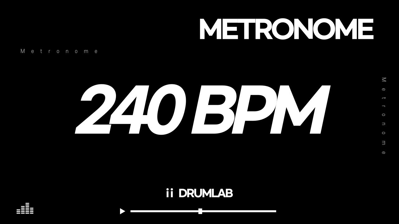 [메트로놈] 240 BPM - Metronome - YouTube