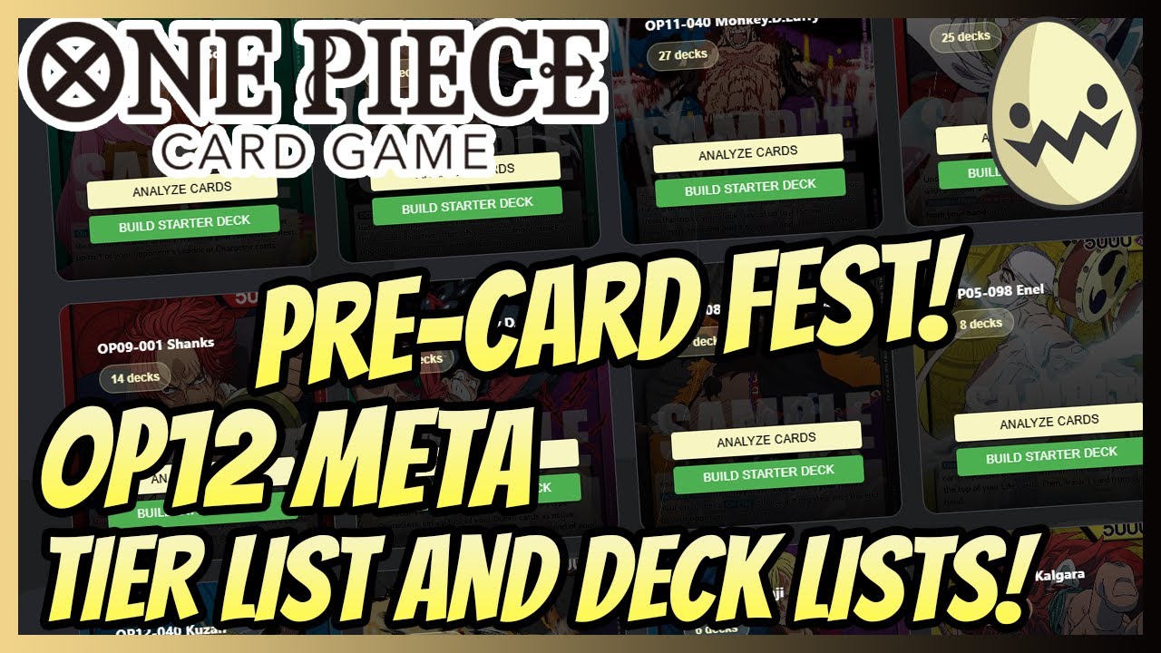 One Piece Card Game: Pre-Card Fest! OP12 Meta Analysis, Tier List, and ...