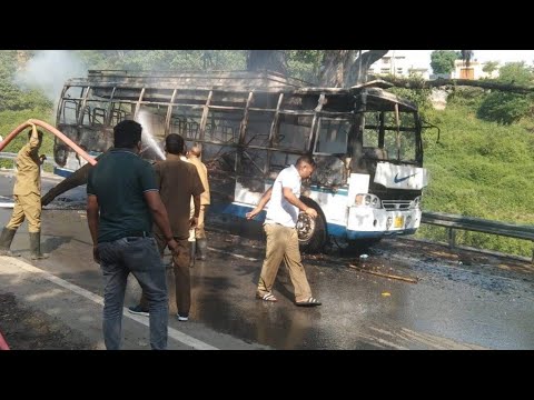 #viral video youtube # TODAY CRPF BUS 🚐🚌FIRE # NO INJURED # C.R.PF#BUS ...