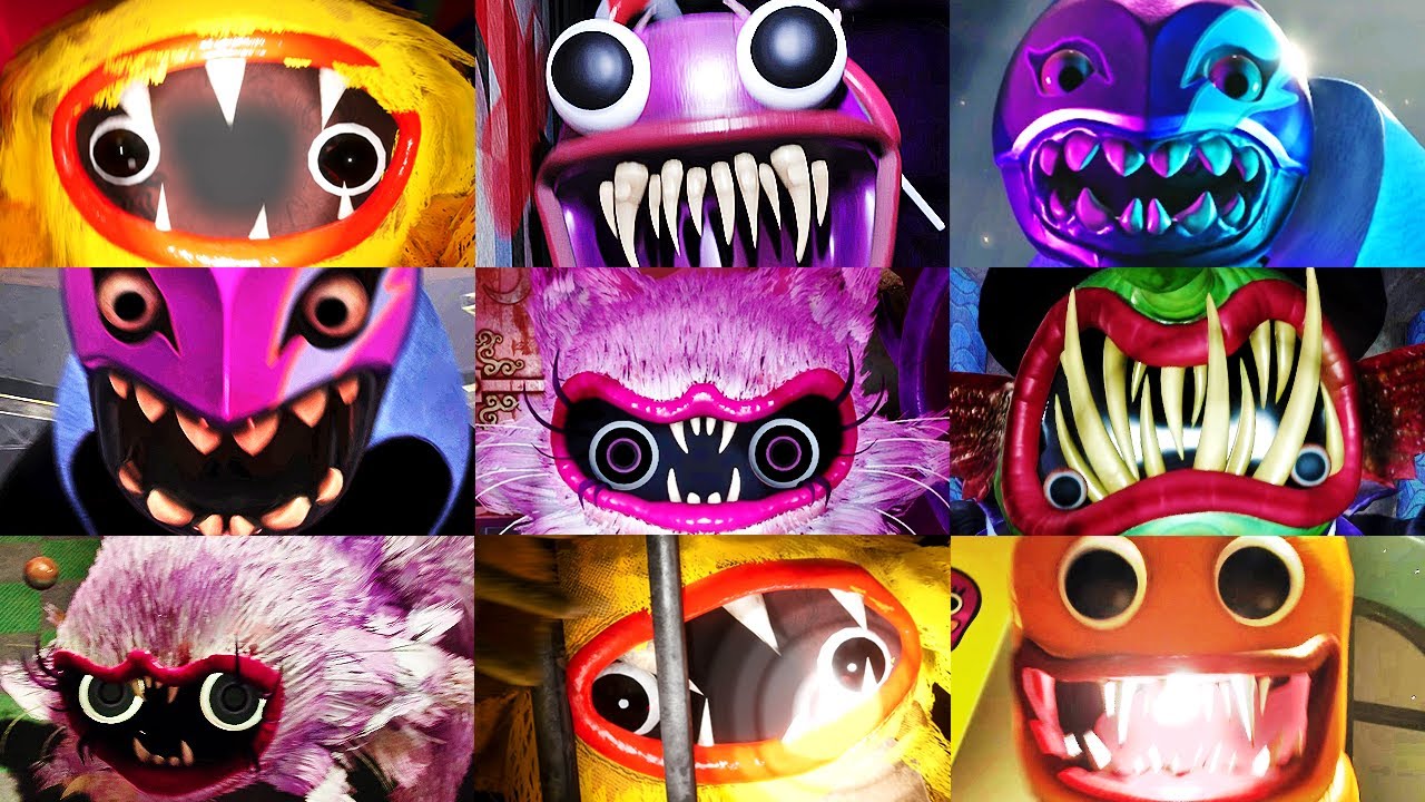 Joyville 1-2 - All BOSSES and All JUMPSCARES from EVERY GAME - YouTube