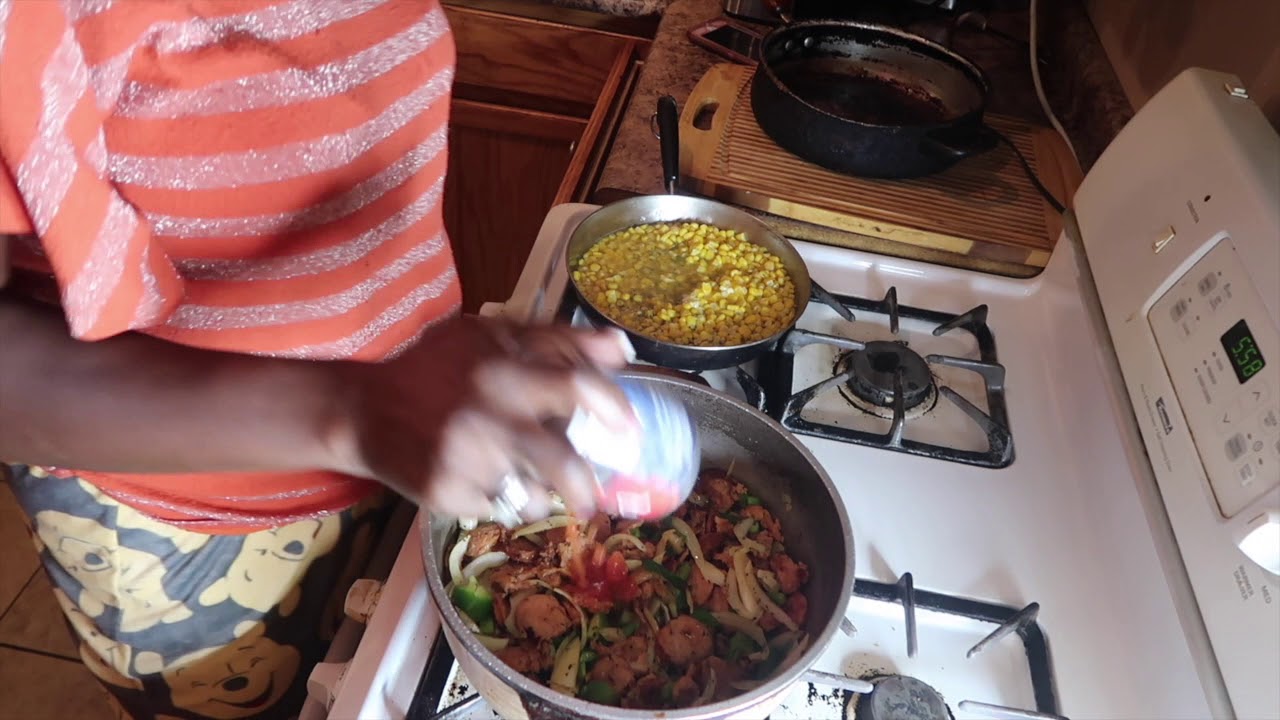 Cookin Smoke Sausage and Gravy with Mama Jones!!! - YouTube