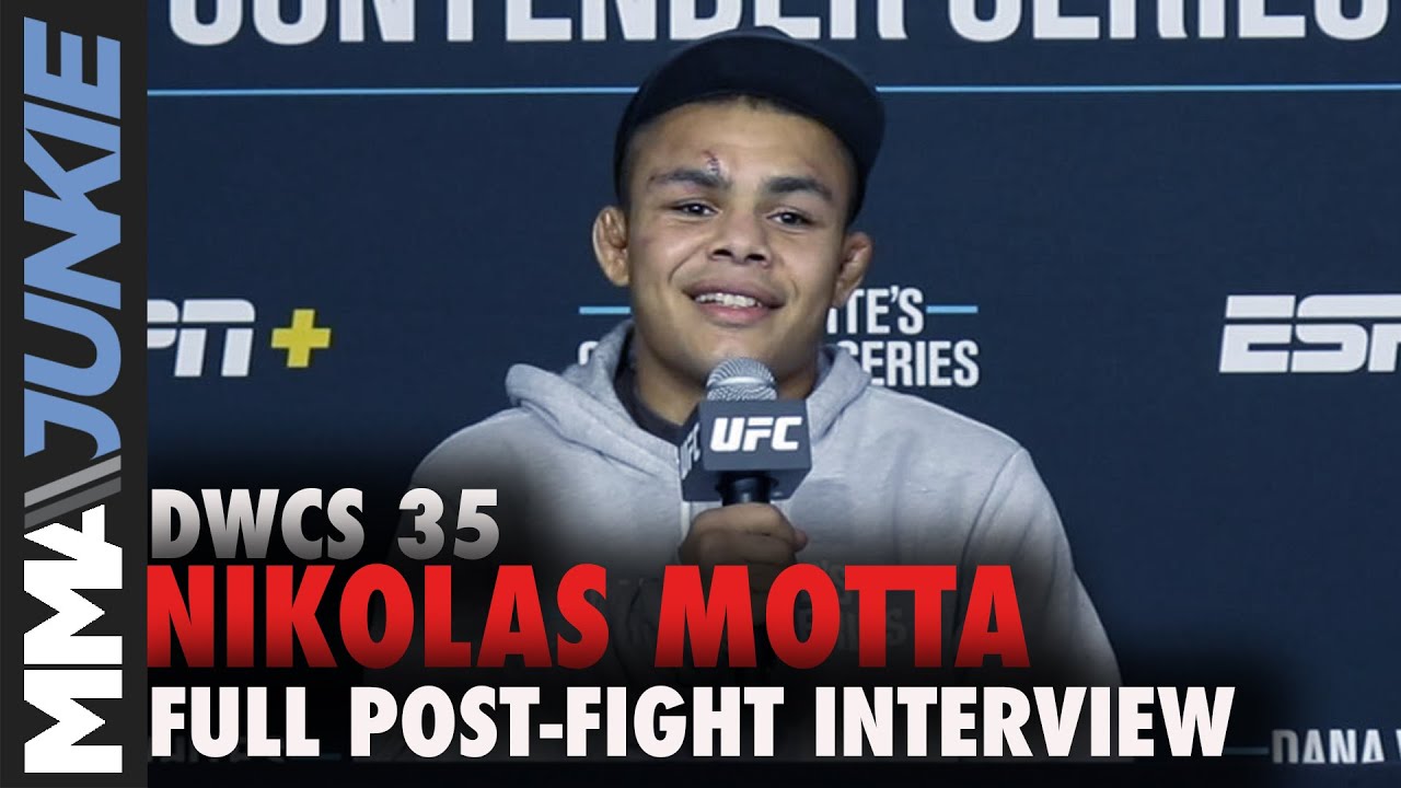 DWCS 35: Nikolas Motta full post-fight interview - YouTube