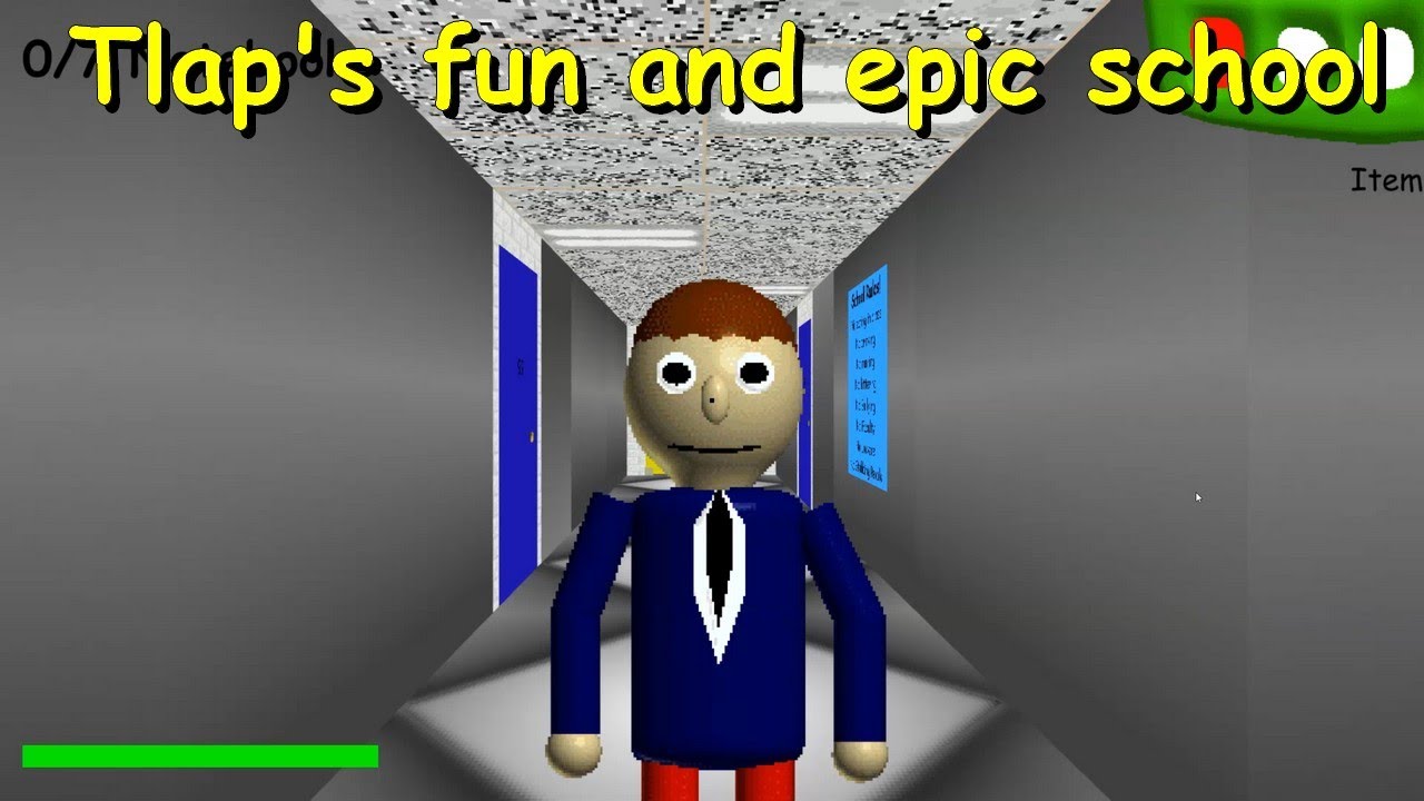 Tlap's fun and epic school Beta (Baldi's Basics Mod) - YouTube