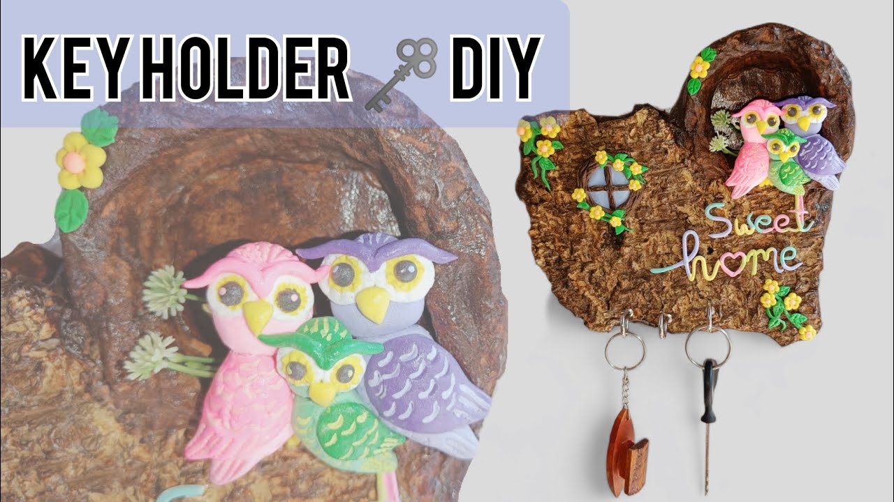 Beautiful key stand diy ideas | How to make key holder with Waste ...