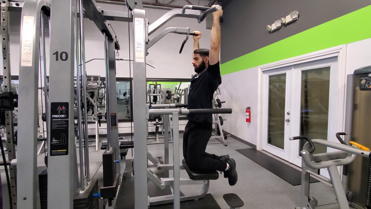 Assisted Neutral Grip Pull Up Machine - YouTube