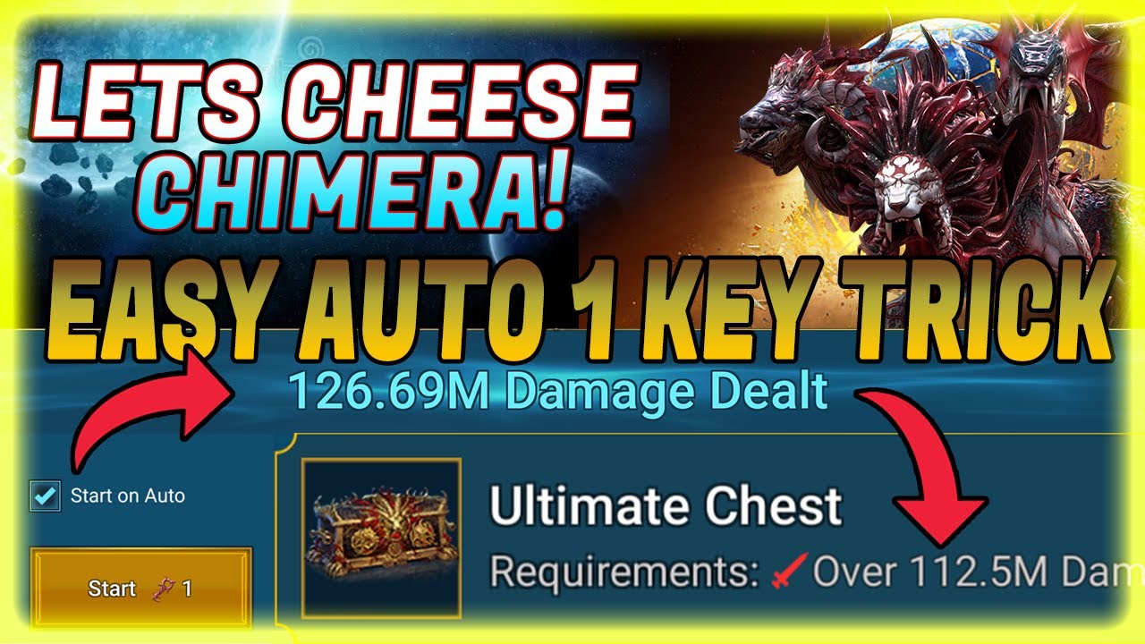 LETS CHEESE CHIMERA! USE THIS TRICK FOR 1 KEY UNM! TEST SERVER! Raid ...