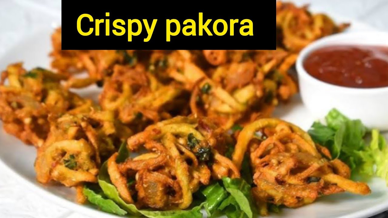 crispy pakora recipe/easy crispy pakora recipe/onion and potatoes ...