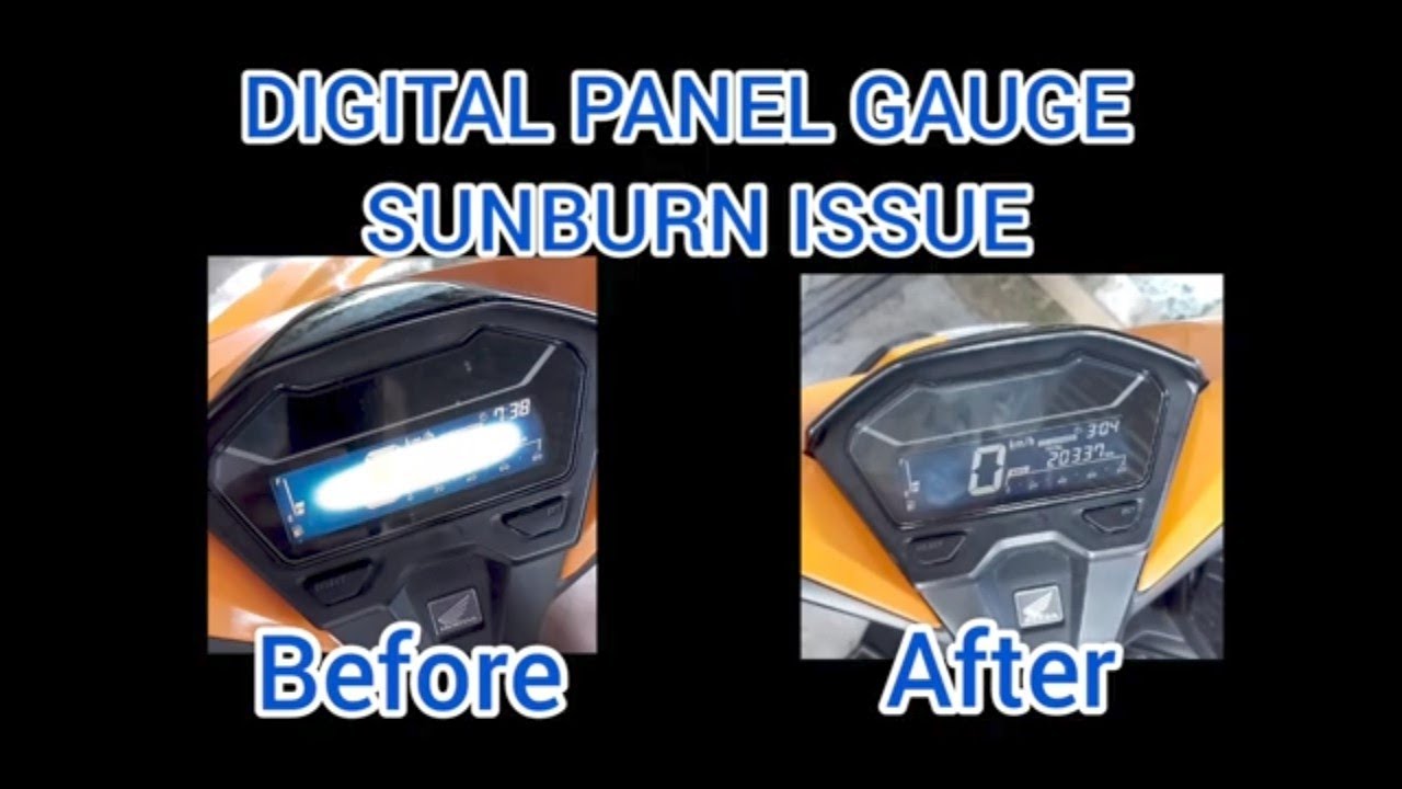 DIGITAL PANEL GAUGE WITH SUNBURN ISSUE | HONDA CLICK 125i PANEL GAUGE ...