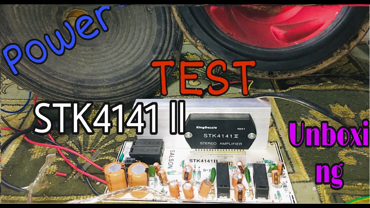POWERFUL STK4141 V.2 Amplifier board 🔊 sound TEST and REVIEW, Wiring ...