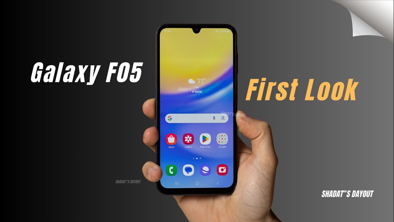 Samsung Galaxy F05 FIRST LOOK - FINALLY, IT'S OFFICIAL - YouTube