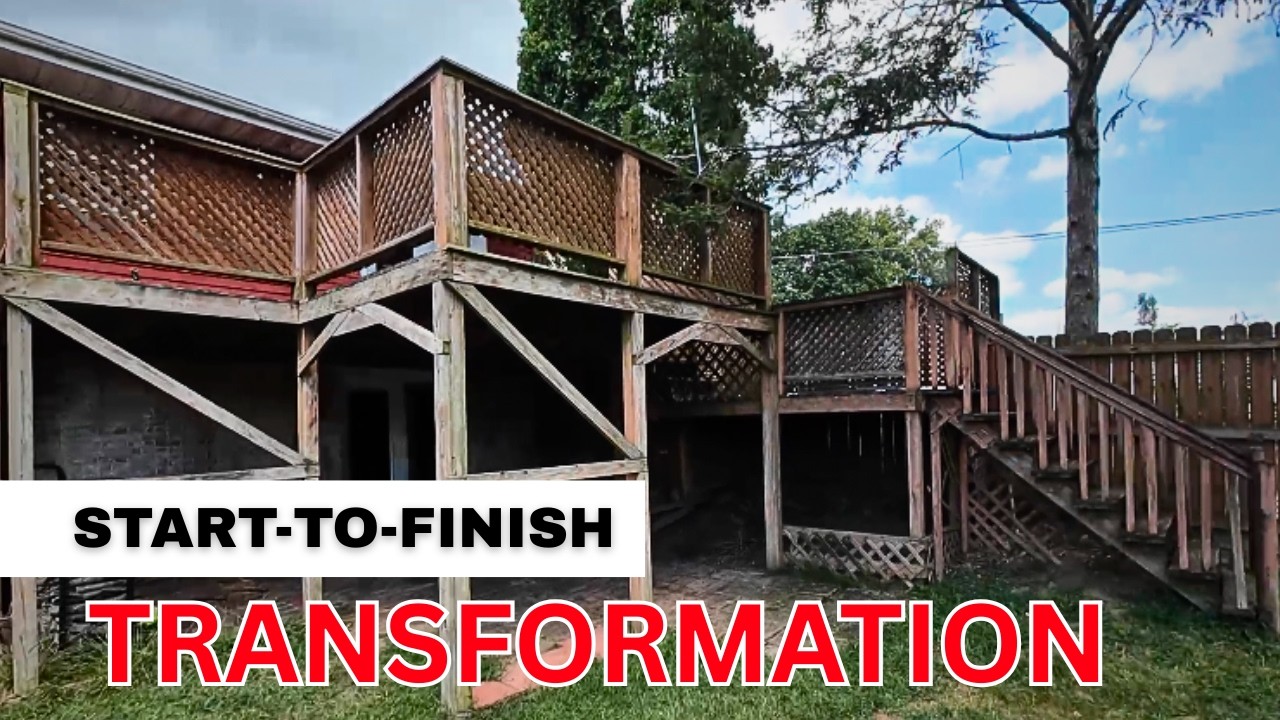 EPIC Transformation! Two-Level Composite Deck Build (Full Timelapse ...