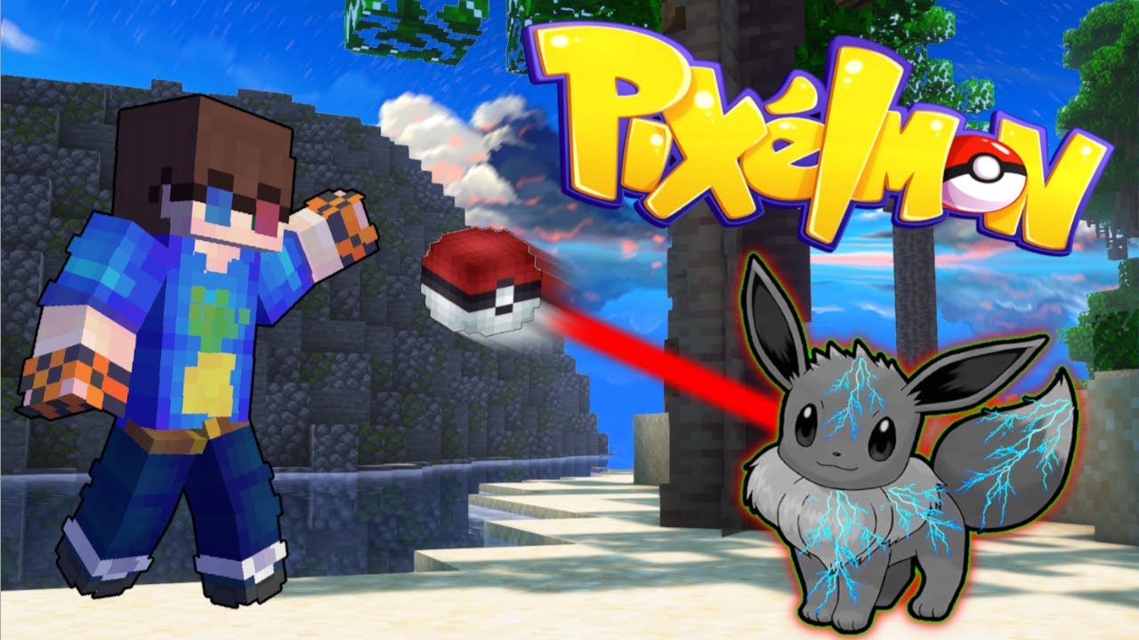 Custom STRIKE Form Eevee! Minecraft Pixelmon - YouTube