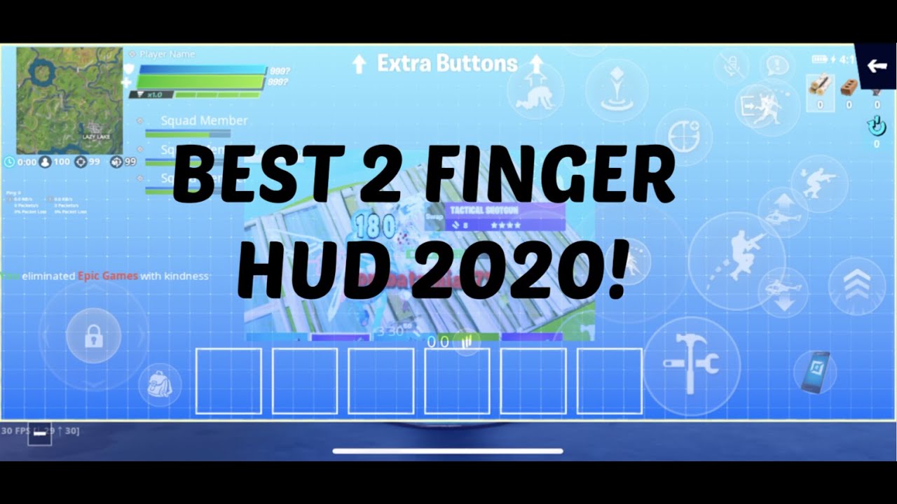 THE BEST 2 FINGER HUD IN FORTNITE MOBILE 2020 (4K) - YouTube