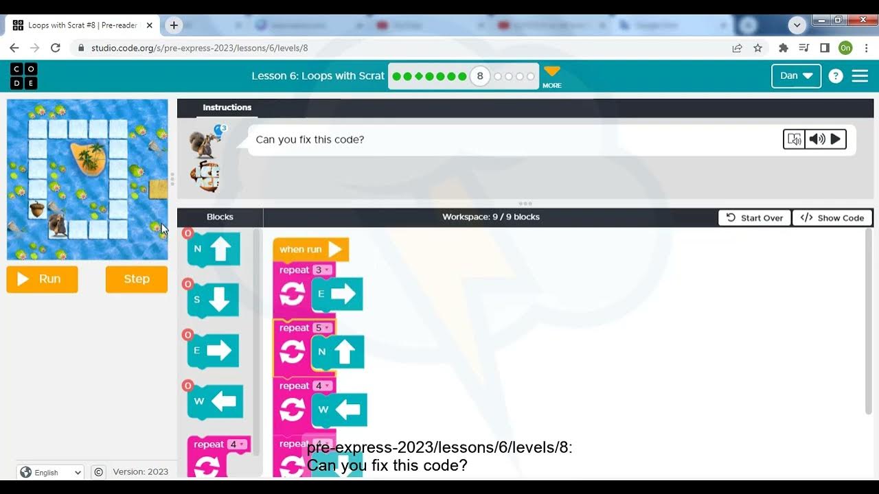 Learn Computer Science - Code.org - pre-express-2023 L6L8 - YouTube