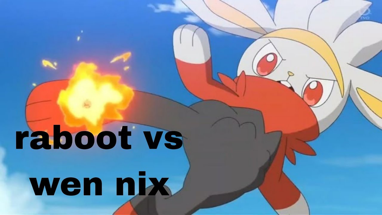 raboot vs wen nix trainer Pokemon ultra Pokemon full battle - YouTube