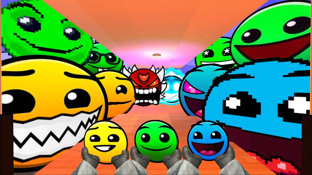 Saving Geometry Dash Emojis From Fire In The Hole, Water In The Hill ...