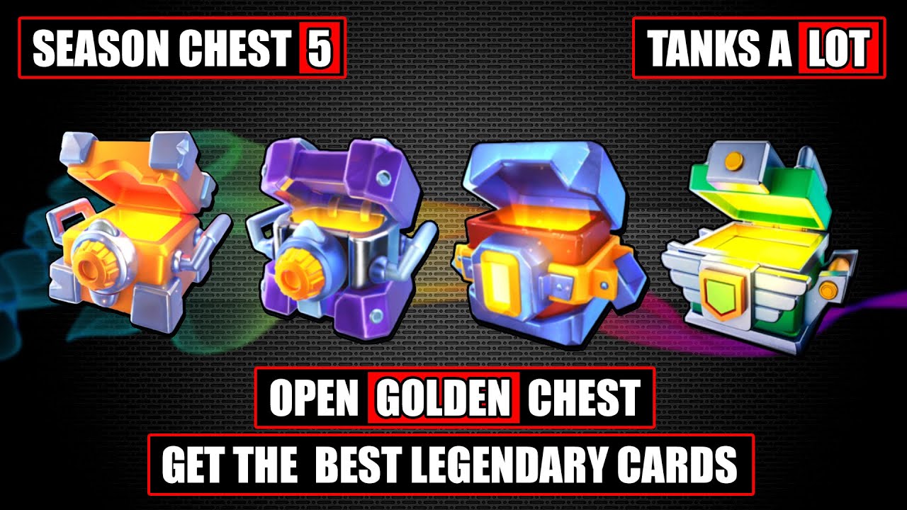 Open: GOLDEN CHEST (Get Best LEGENDAY CARD) Tanks A Lot | Season Chest ...