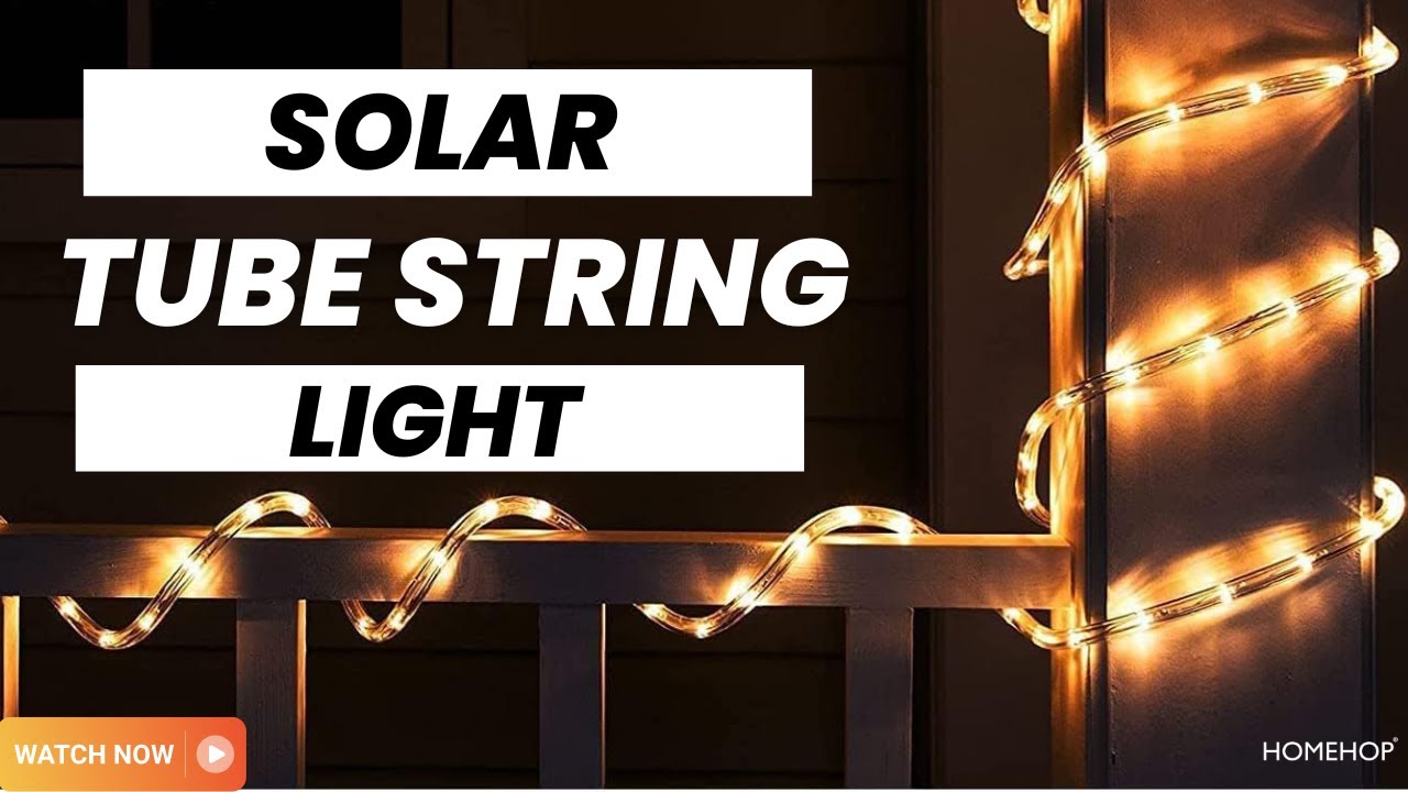 Solar Decoration Fairy Lights Waterproof LED Outdoor Tube String Light ...