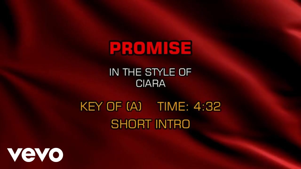 Ciara - Promise (Karaoke) - YouTube