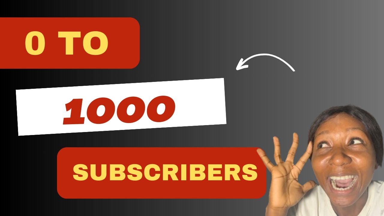 From 0 to 1000 Subscribers in just ONE MONTH - Follow the steps and get ...