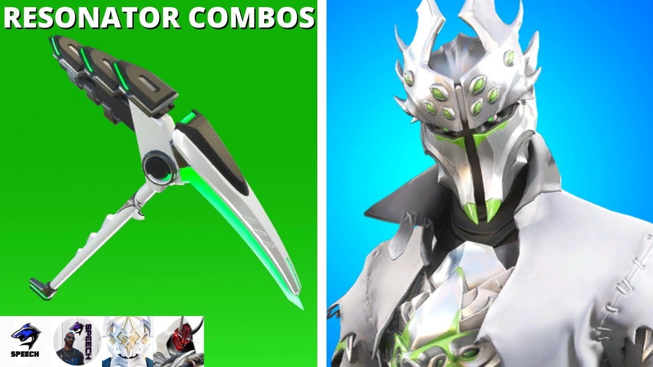 10 *Best* RESONATOR PICKAXE COMBOS in Fortnite - YouTube