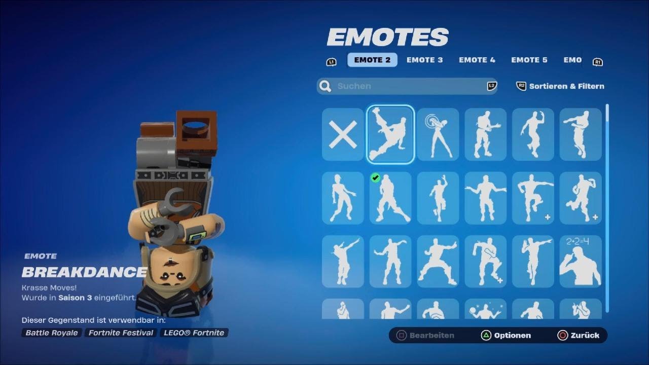 LEGO TÄNZE in Fortnite mit LEGO Renegade Raider - YouTube
