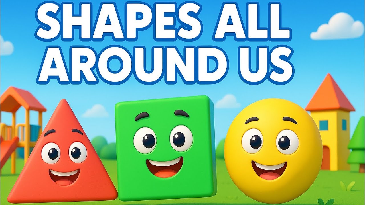 Shapes All Around Us 🔺🟦🟡 | Learn Circles, Squares & Triangles | Kids ...