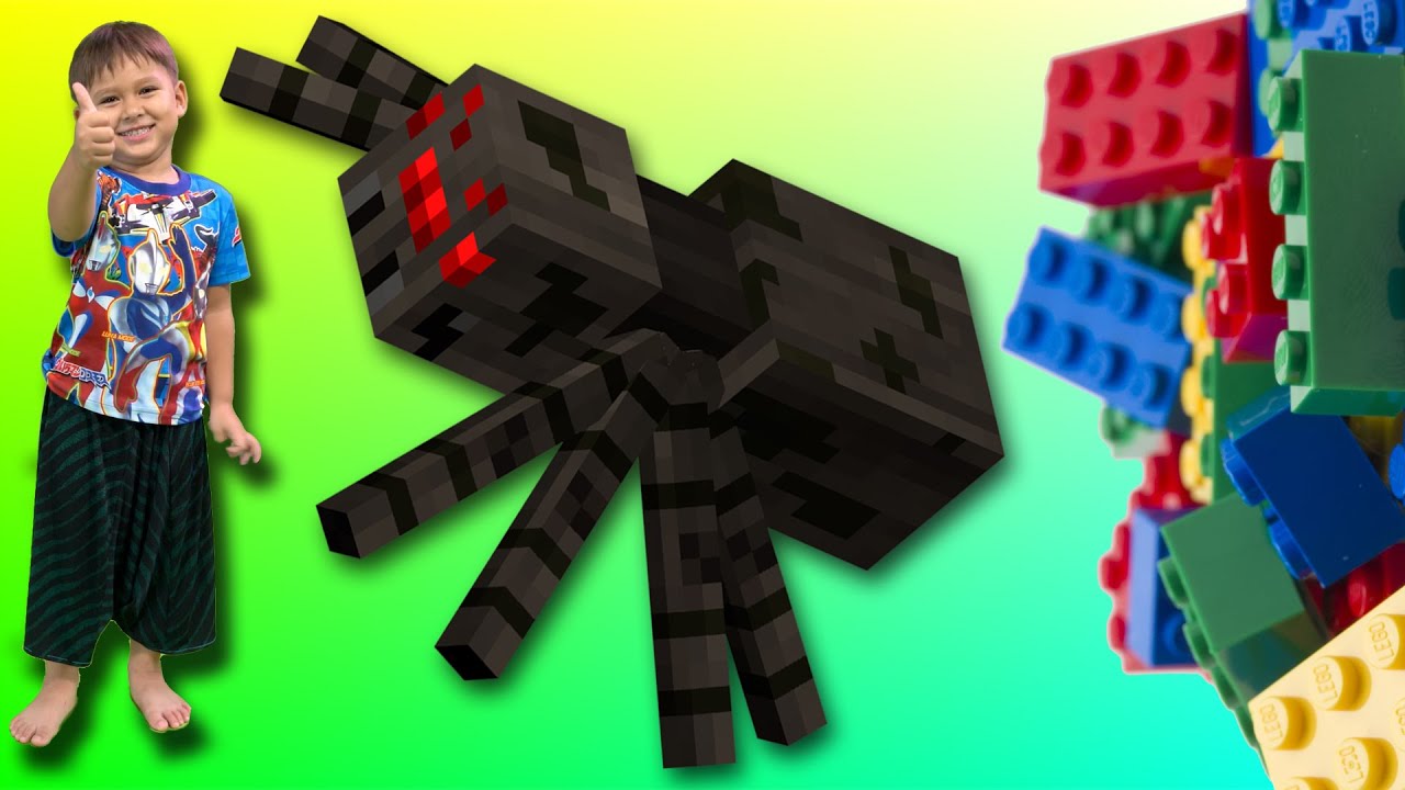 Minecraft Building Blocks Toy Play & Review by 4yo Cute Son Kids Toys ...