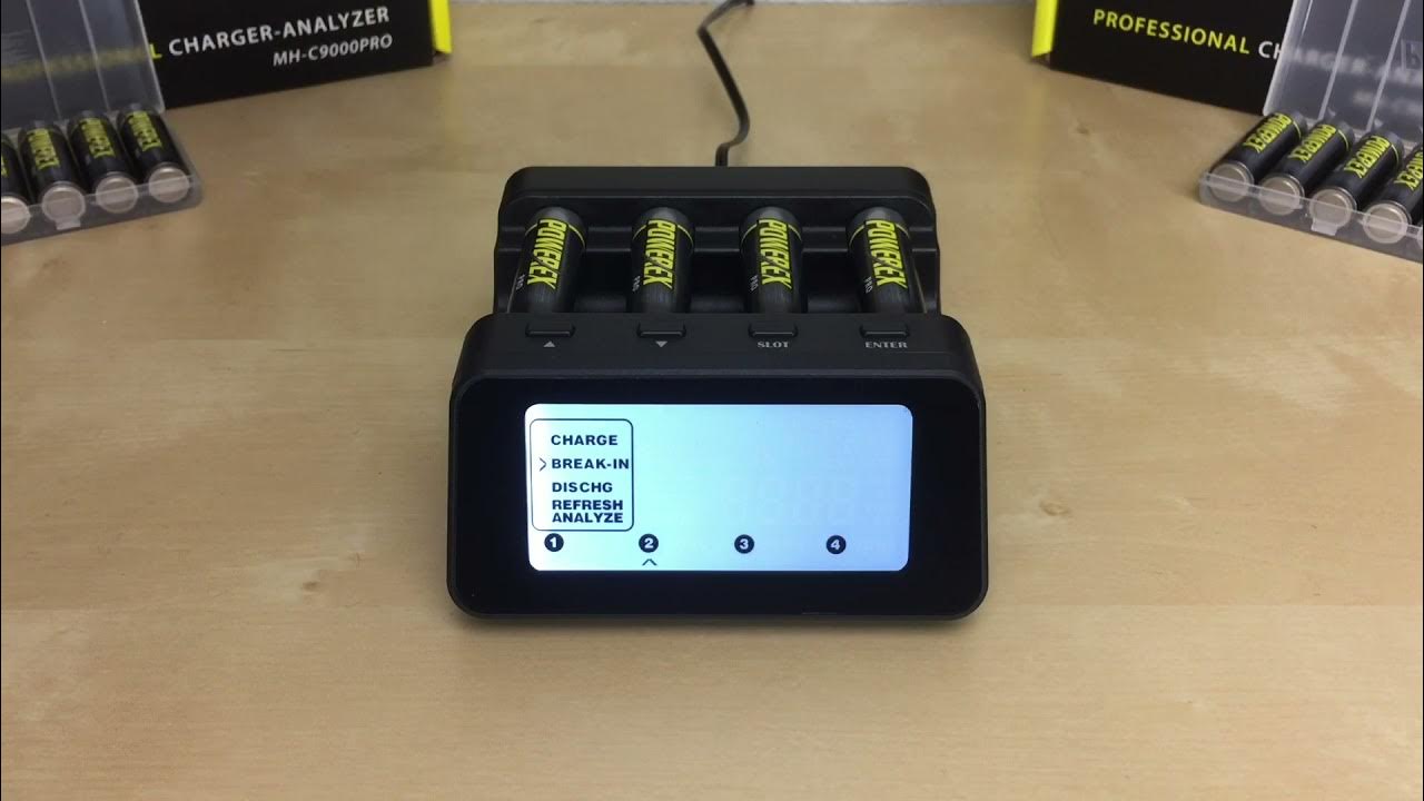 Powerex MH-C9000PRO Professional Charger-Analyzer - How To Use - YouTube