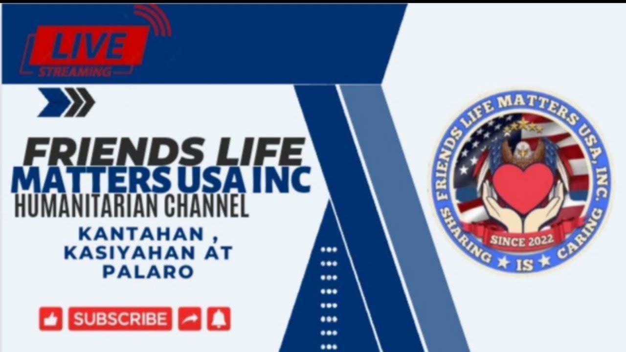 WELCOME TO LIVESTREAMING OF FRIENDS LIFE MATTERS USA INC. - YouTube