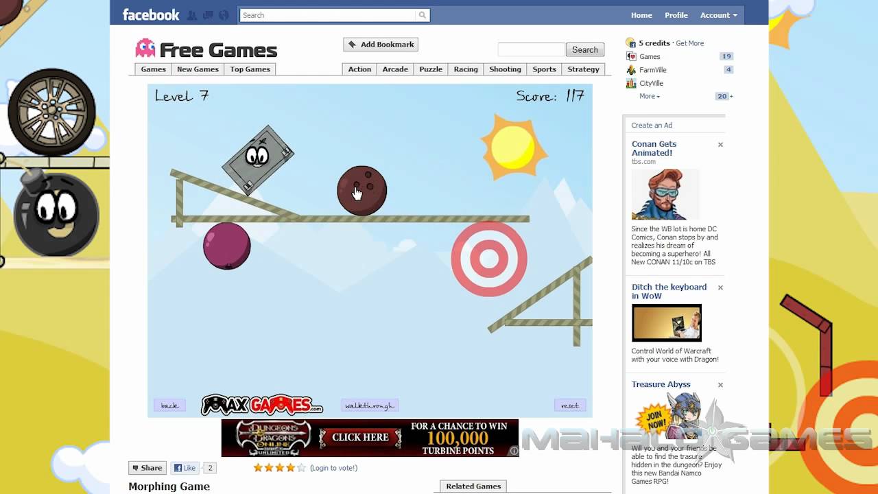 Morphing Facebook Game Walkthrough - 7 - YouTube