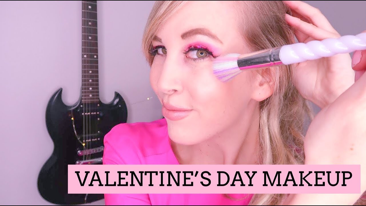 Pink Valentine's Day Makeup Tutorial 2019 ( 26 / 90 ) CUTE VALENTINES ...