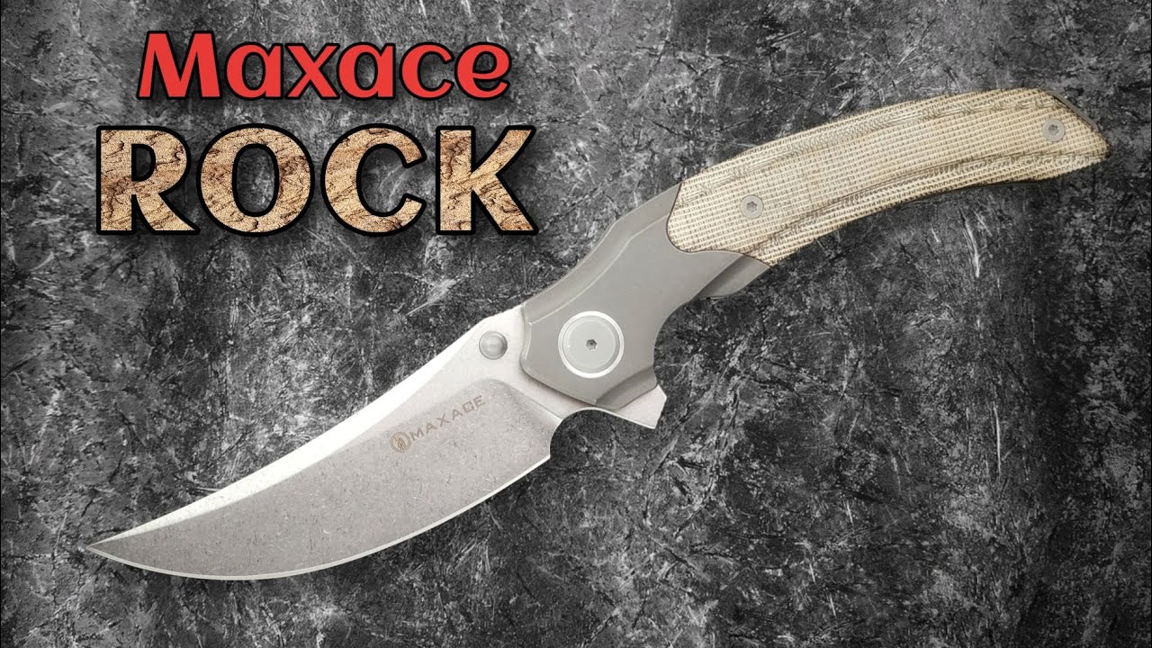 NEW Folding Knife Model! Maxace Rock - Persian Trailing Point That ...
