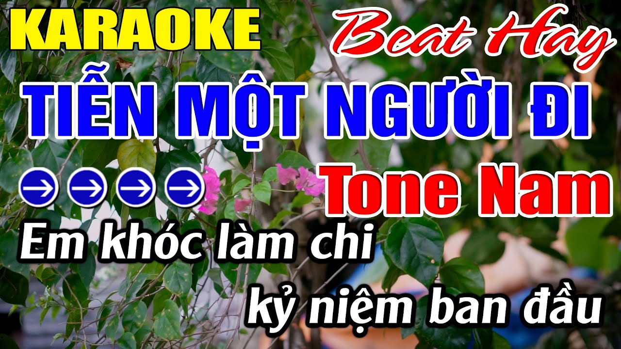 Tiễn Một Người Đi Karaoke Tone Nam Karaoke Duy Organ - YouTube