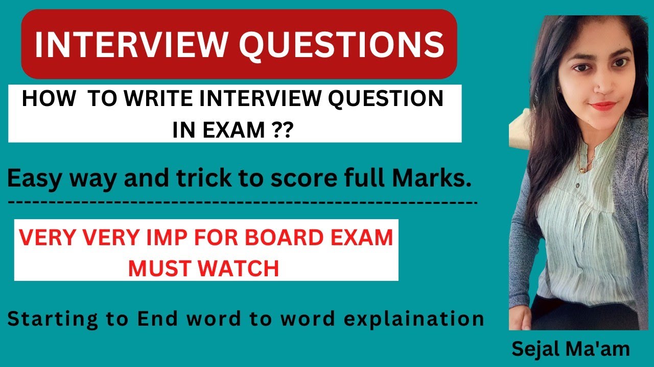 Interview questions||Writing skill|| English grammar#English#hsc#ssc ...