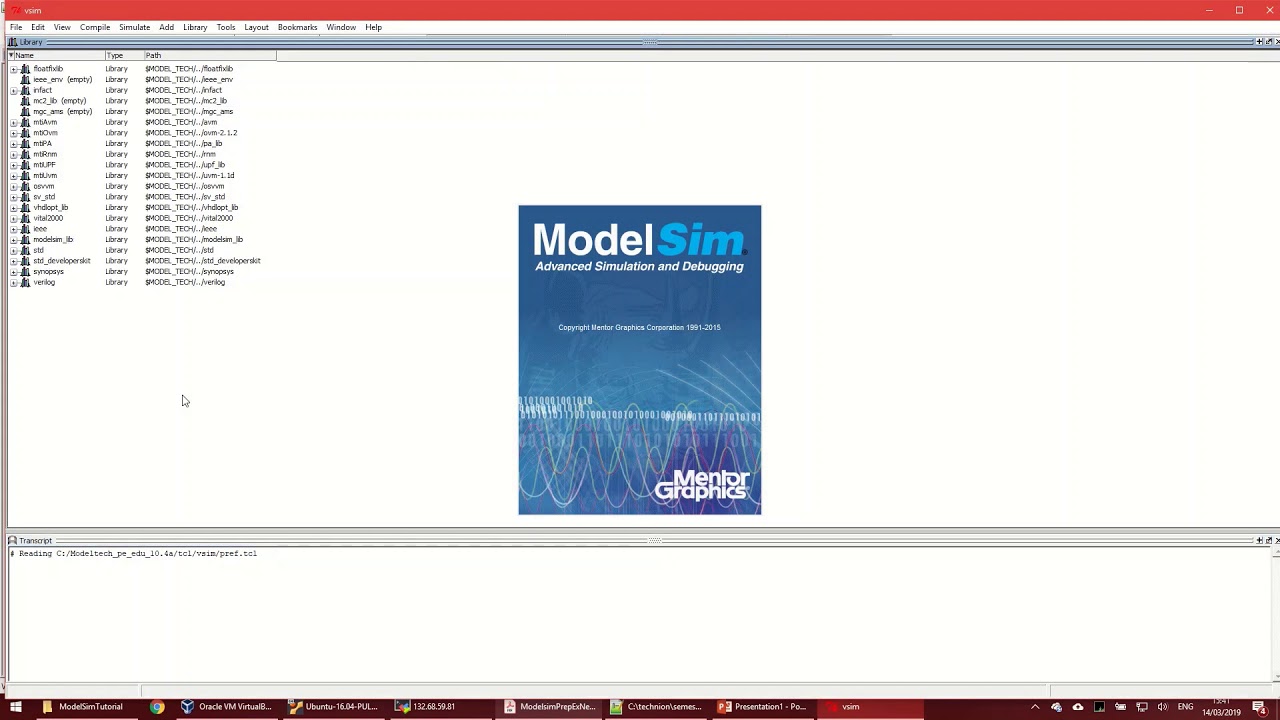 Simulation 0 Modelsim Tutorial Youtube