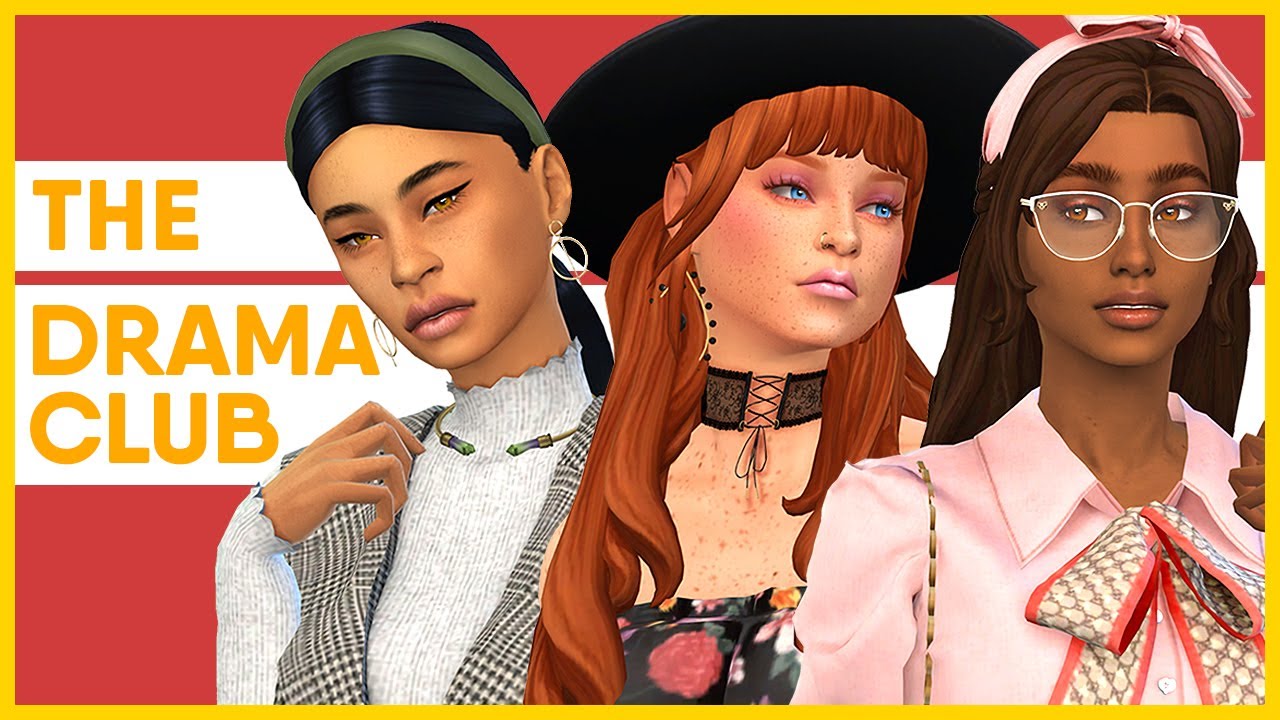 I create a Drama Club as a high school clique 🎭🎤 The Sims 4 - YouTube