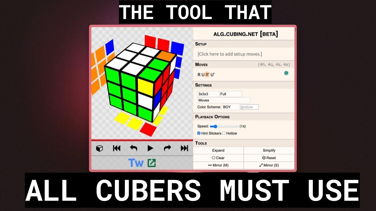 The BEST TOOL for CUBING | alg.cubing.net TUTORIAL - YouTube