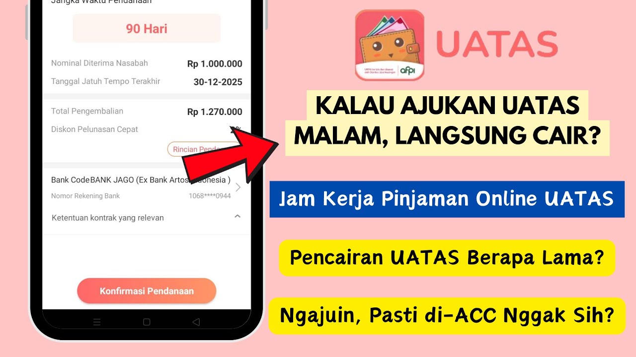 Pengajuan Pinjol UATAS Tengah Malam, Bakalan ACC Gak Ya? Cairnya Kapan ...