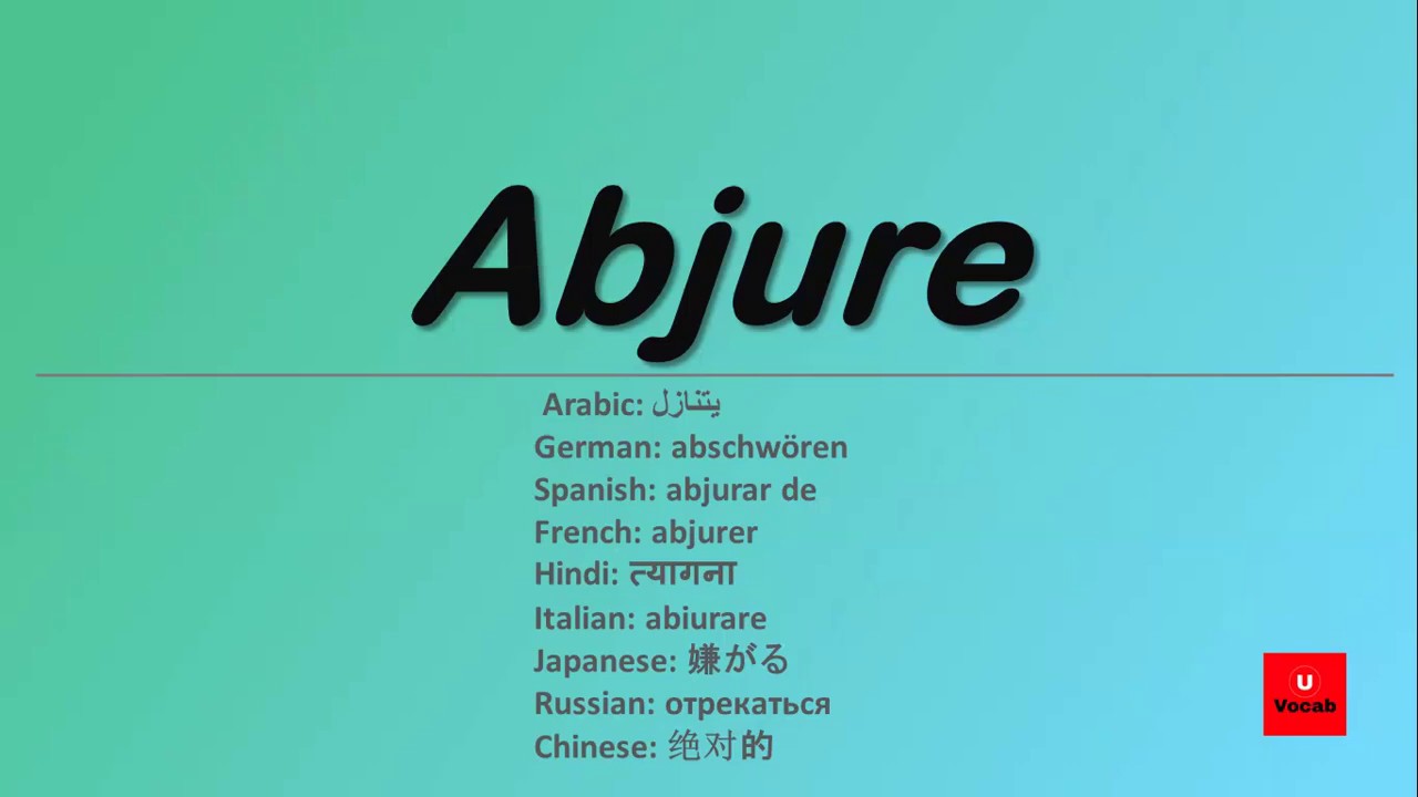 ABJURE meaning, how to pronounce اختصار, Kürzung compendio réduction ...