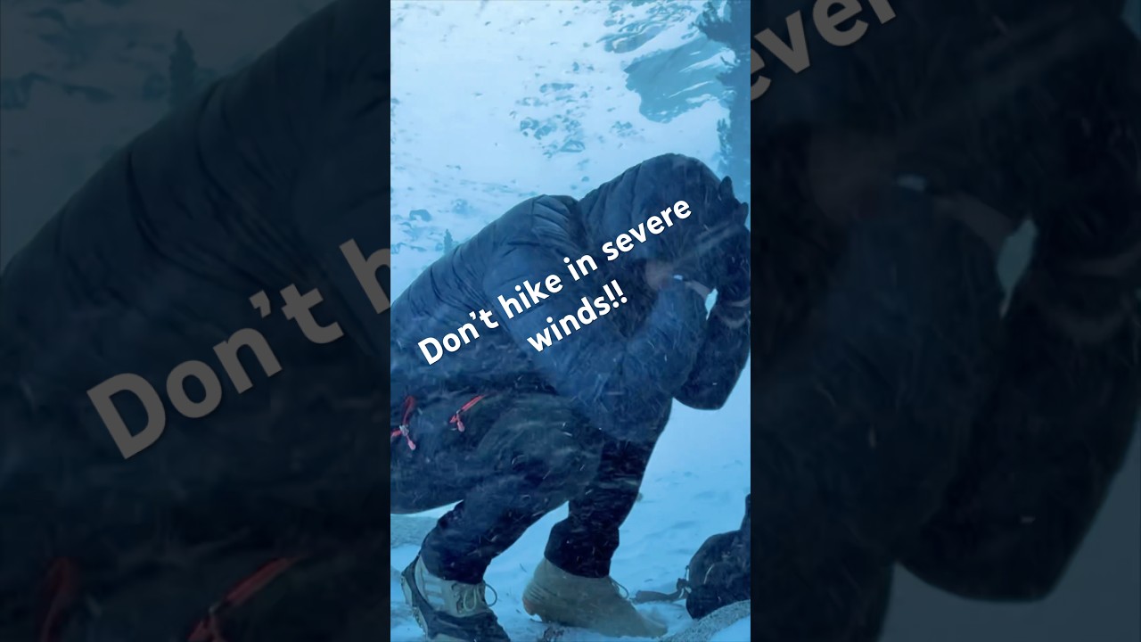 I hate the wind!! #mountains #hiking #nature - YouTube