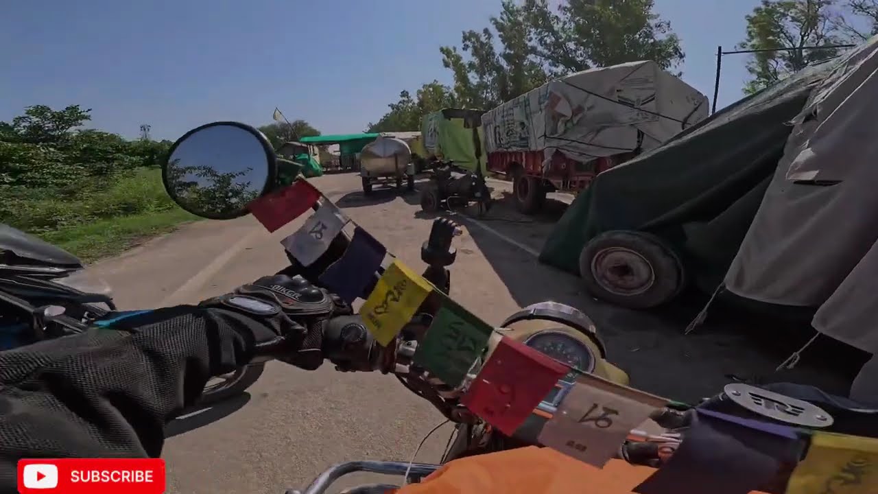 Kisan Andolan Route par Bike Ride || Punjab to MP: Beautiful Indian ...