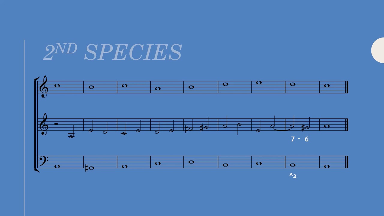 3-Part Counterpoint: 2nd Species - YouTube