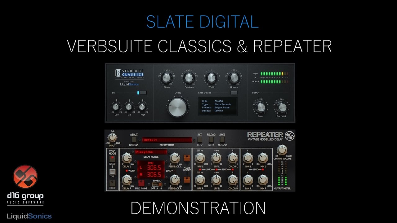 Slate Digital - Verbsuite Classics & Repeater demonstration - YouTube