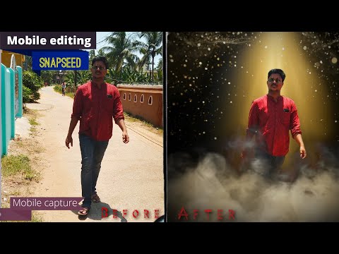 How to remove background & give a dramatic look to a mobile captured photo . with free snapseed app.