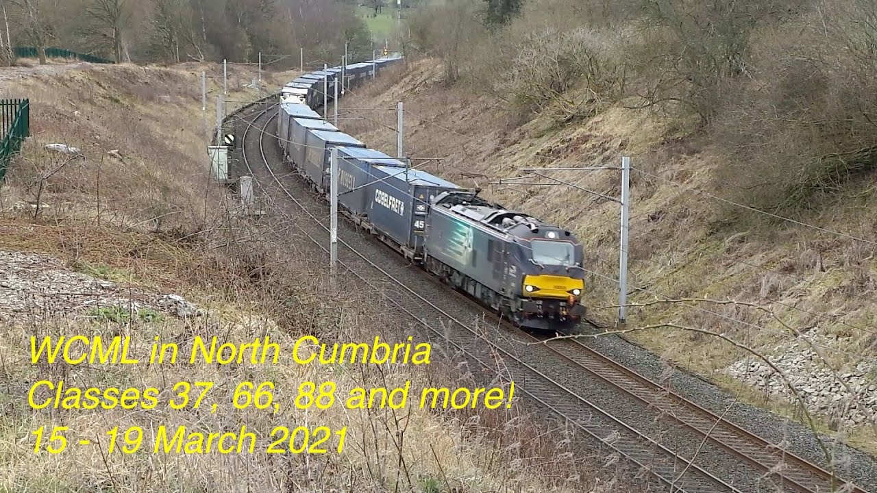 WCML in North Cumbria, Classes 37, 66, 88 and more! 15-19 March 2021 ...